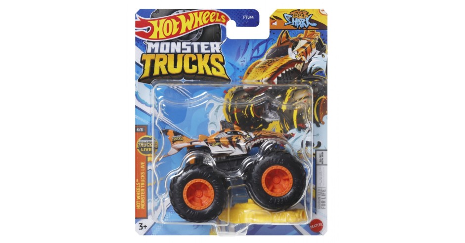 HOT WHEELS MONSTER TRUCK MASINUTA TIGER SHARK SCARA 1:64 | Okazii.ro