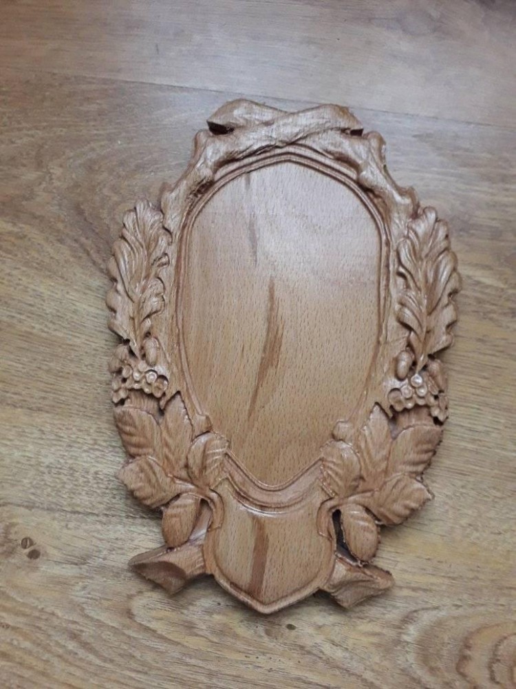 Panoplie caprior tap trofeu vanatoare din lemn | arhiva Okazii.ro