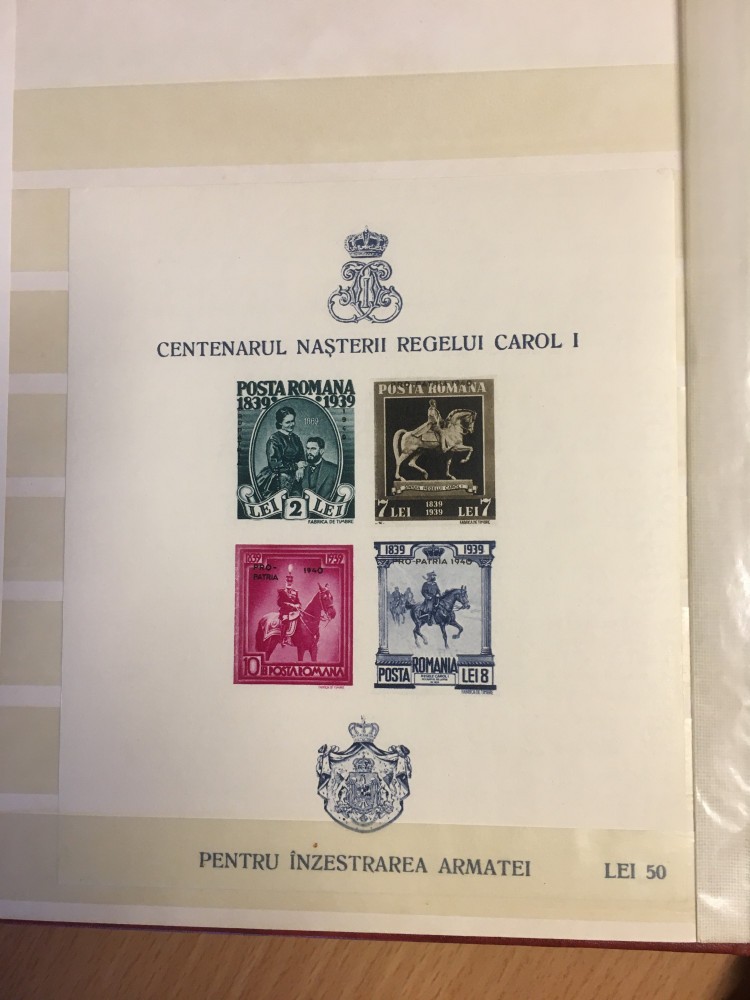 Romania 1940 - Pentru inzestrarea armatei "Pro Patria",dant.si ned.(6 ...