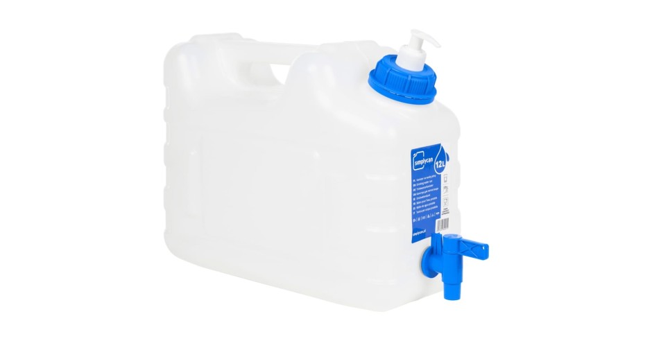 Recipient de apa cu robinet ?i dozator de sapun, 10 L, plastic | arhiva ...