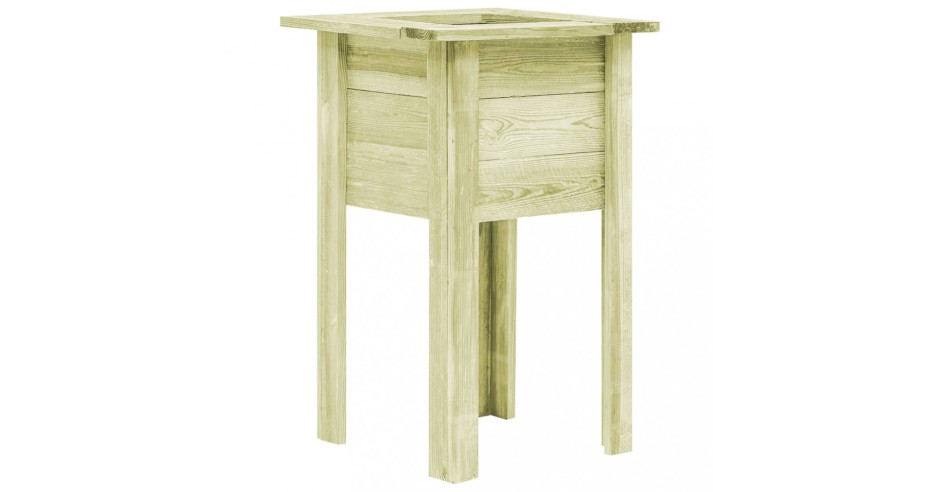 Strat inaltat de gradina picioare 50x50x80 cm cherestea tratata ...