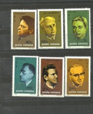 Romania 1981 - COMPOZITORI SI MUZICIENI ROMANI, serie nestampilata, R28 ...