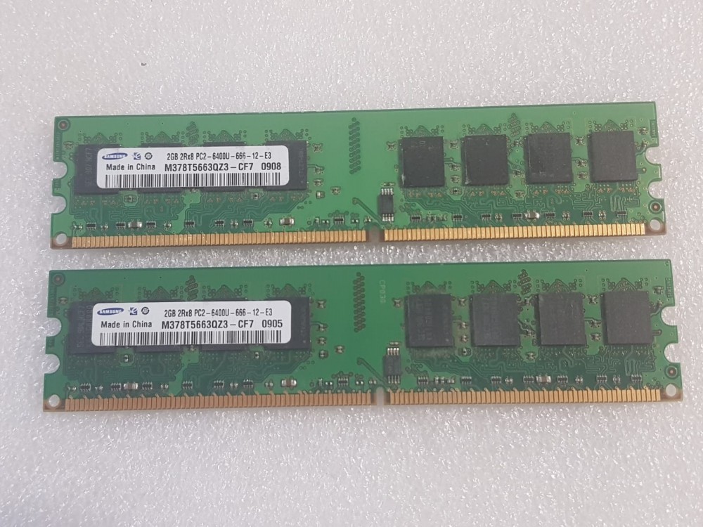 Memorie RAM Samsung 2GB DDR2 800MHz M378T5663QZ3-CF7 - poze reale ...