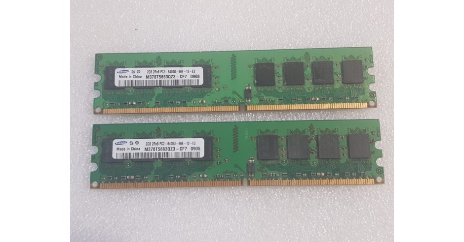 Memorie RAM Samsung 2GB DDR2 800MHz M378T5663QZ3-CF7 - poze reale ...