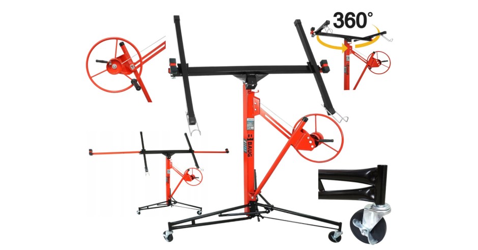 Dispozitiv macara ridicat placa rigips OSB 335cm (B1600) | arhiva Okazii.ro