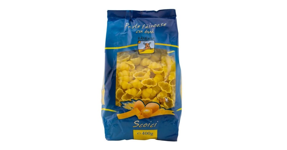 Paste Fainoase cu Ou Baneasa Scoici, 400 g, Paste Baneasa, Paste ...