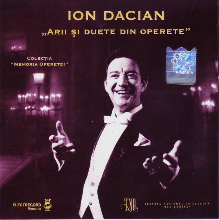 CD Opereta Ion Dacian - Arii si Duete Electrecord (Original) Vaduva ...
