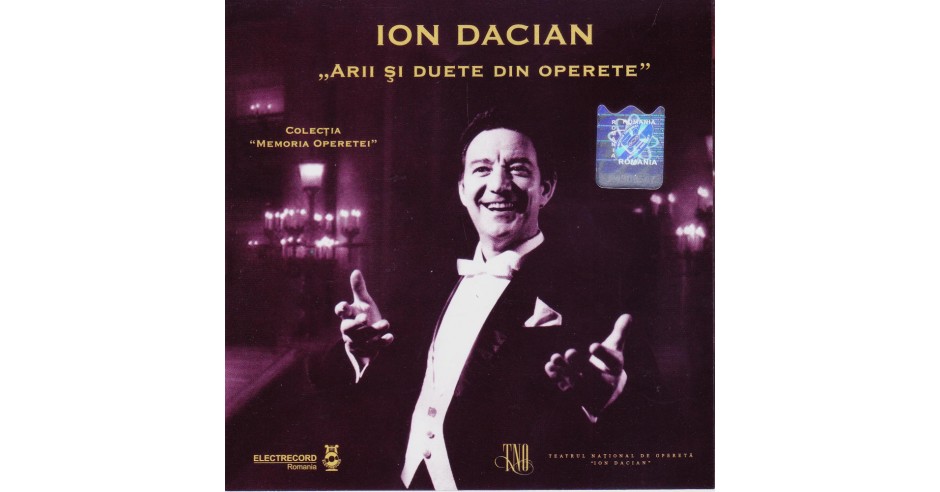 CD Opereta Ion Dacian - Arii si Duete Electrecord (Original) Vaduva ...