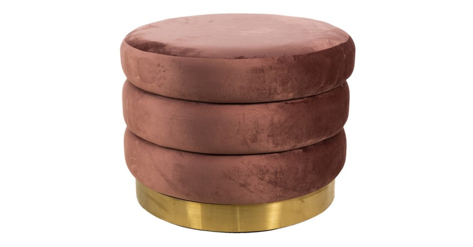 Scaun puf din lemn masiv cu tapiterie bordeaux 50616P | arhiva Okazii.ro