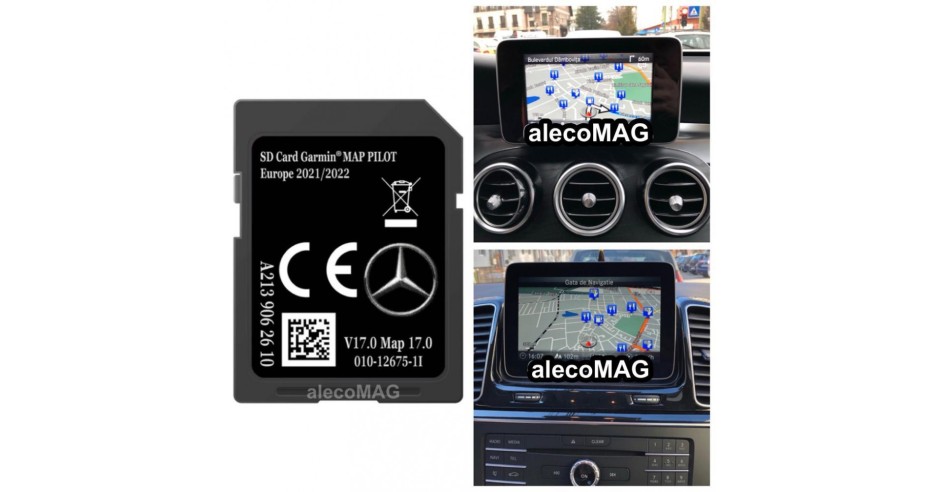 CARD SD Harta navigatie Mercedes Garmin Map Harti Navigatie 2022 C E ...