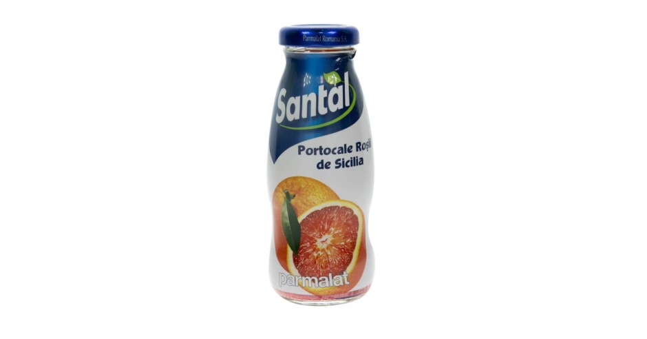 Bax 12 Sticle Suc Portocale Rosii, Santal, 200 ml, 25% Continut de ...
