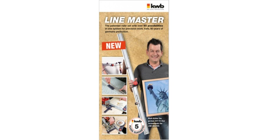 Line Master KWB - Rigla ghidaj cu accesorii, 120 cm | arhiva Okazii.ro