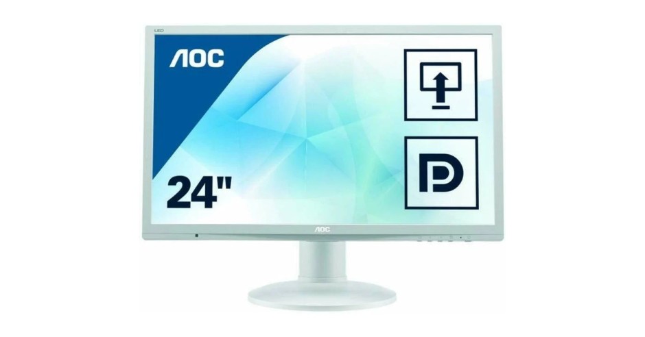 Monitor LED, refurbished Diagonala 24 inch, AOC 2460, white | arhiva ...