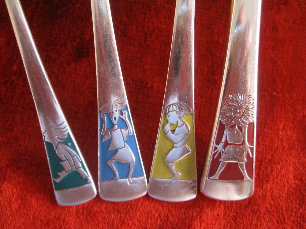 SET TACAMURI ARGINTATE - TACAMURI COPII PLACATE CU ARGINT DECOR CU ...