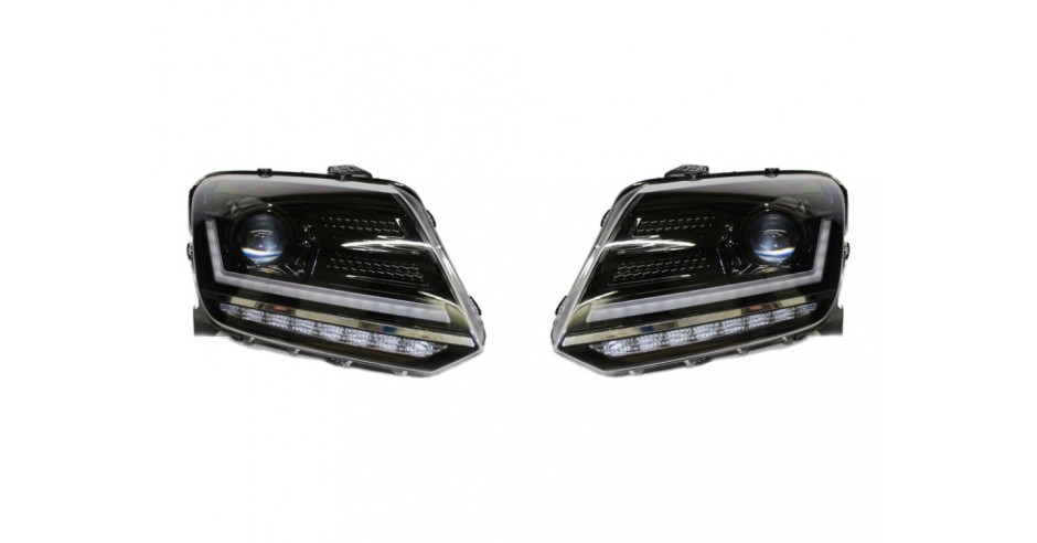Faruri Osram LED DRL VW Amarok (2010-up) Semnal Dinamic Secvential Negru Performance AutoTuning ...