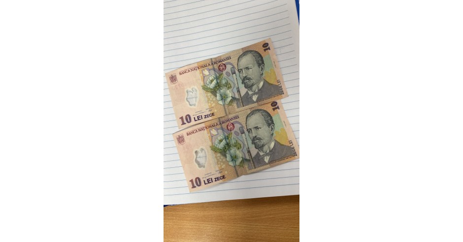 Bancnote 10 lei eroare tiparire bnr | arhiva Okazii.ro