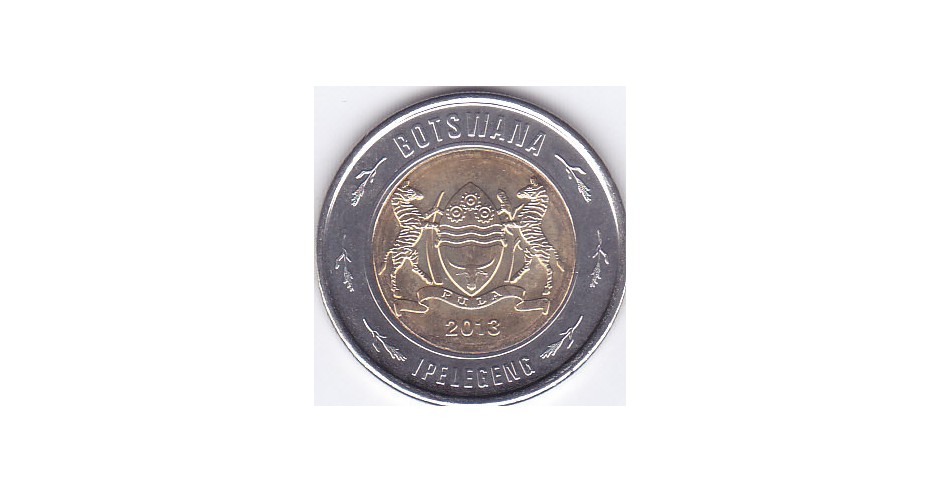 Moneda Botswana 2 Pula 2013 - KM#36 UNC ( bimetalica ) | arhiva Okazii.ro