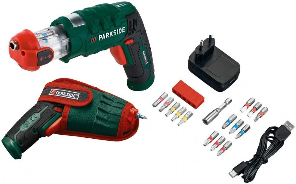 Surubelnita parkside rapid line 2.2 cu baterie cu biti interschimbabili ...