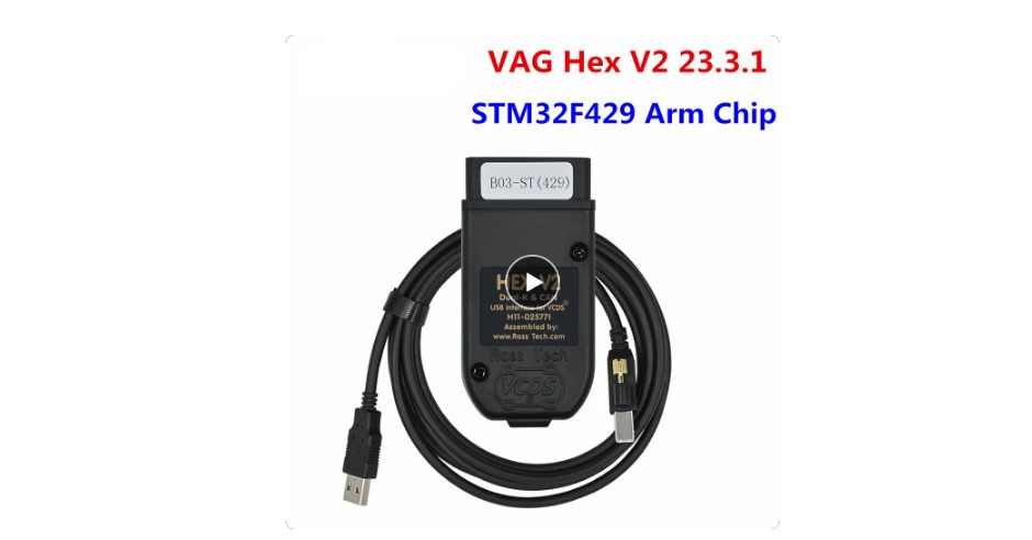 VCDS REAL HEX V2 ARM STM32F429 Soft 23.3 Diagnoza Tester Auto VAG NOU ...