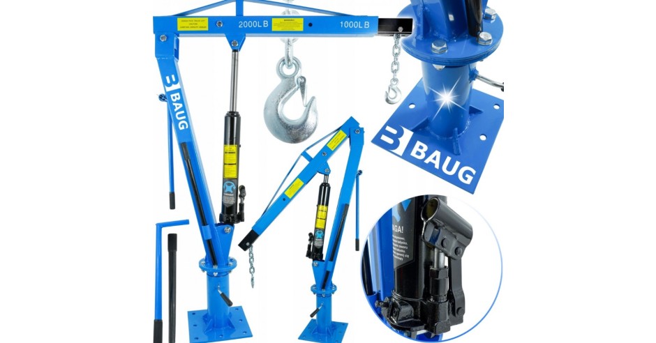 Macara rotativa auto pentru atelier 1000kg Baug | arhiva Okazii.ro