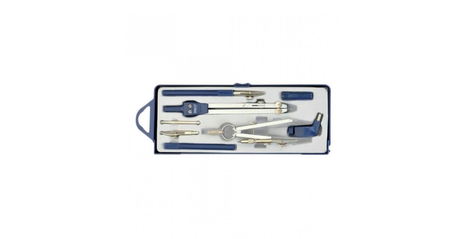 Trusa Compas Metalic DACO, Diametru Maxim Cerc 42 cm, 7 Accesorii ...
