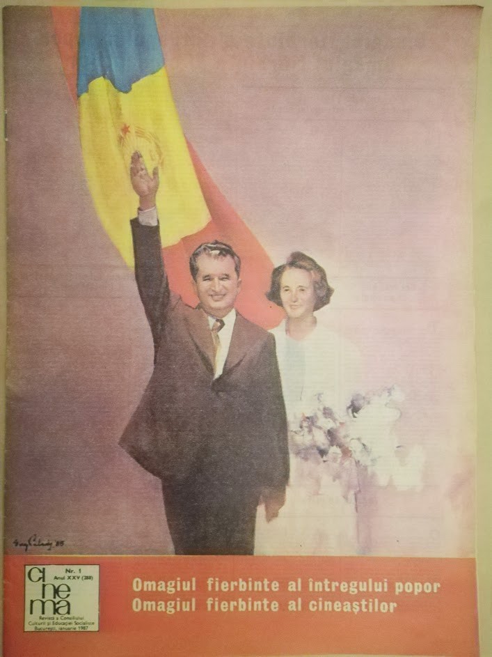Revista CINEMA, Nr. 1 / 1987, comunism, Ceausescu, epoca de aur ...