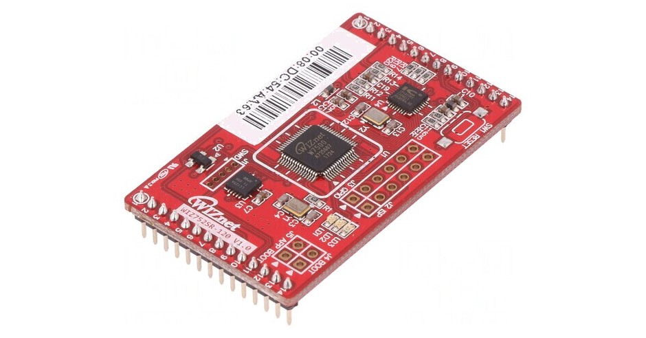 Modul Ethernet WIZ752SR-120 cu IP101GRI și W7500 Cortex M0 3.3V ...