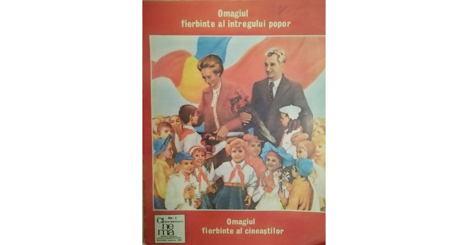 Rev. CINEMA, Nr. 1 / 1989, comunism, Ceausescu, epoca aur, propaganda ...