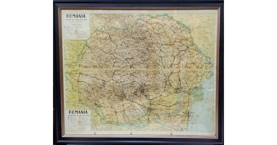 Romania, Harta Turistica, 1939 | Okazii.ro