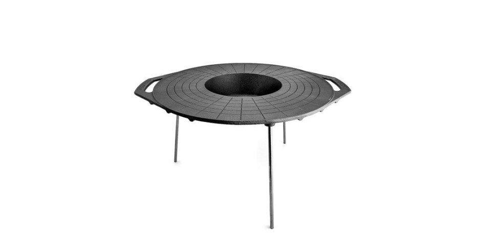 Disc pentru gratar din fonta tip grill, 52 cm, Mixt Barbeque GartenVIP ...