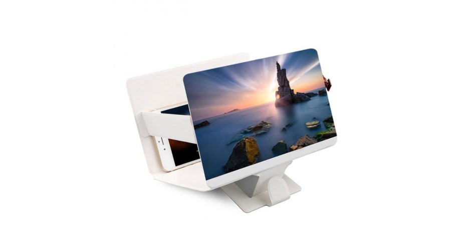 Ecran lupa marire imagine telefon, alb | Okazii.ro