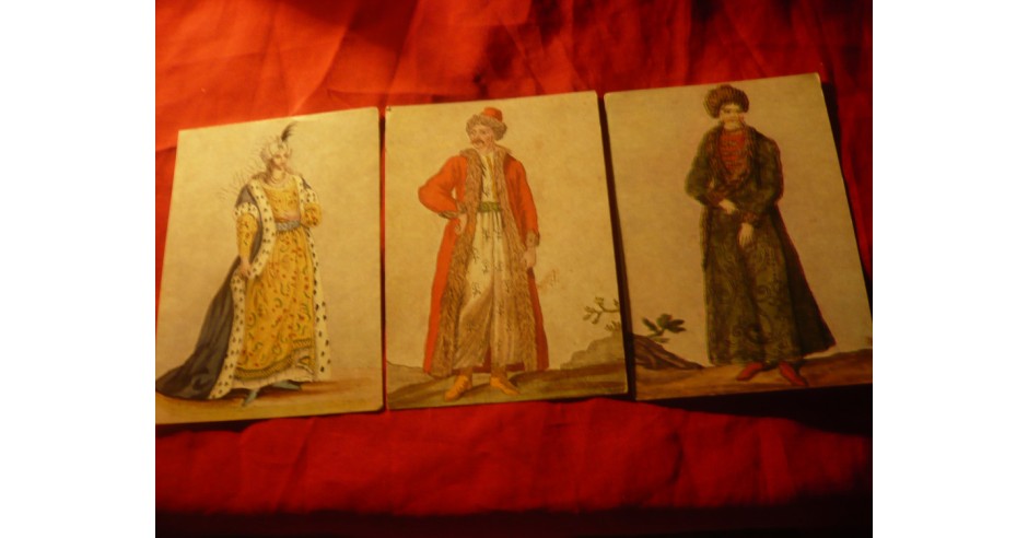 Set 3 Ilustrate Boieri din Tara Romaneasca - Moda Turceasca ...