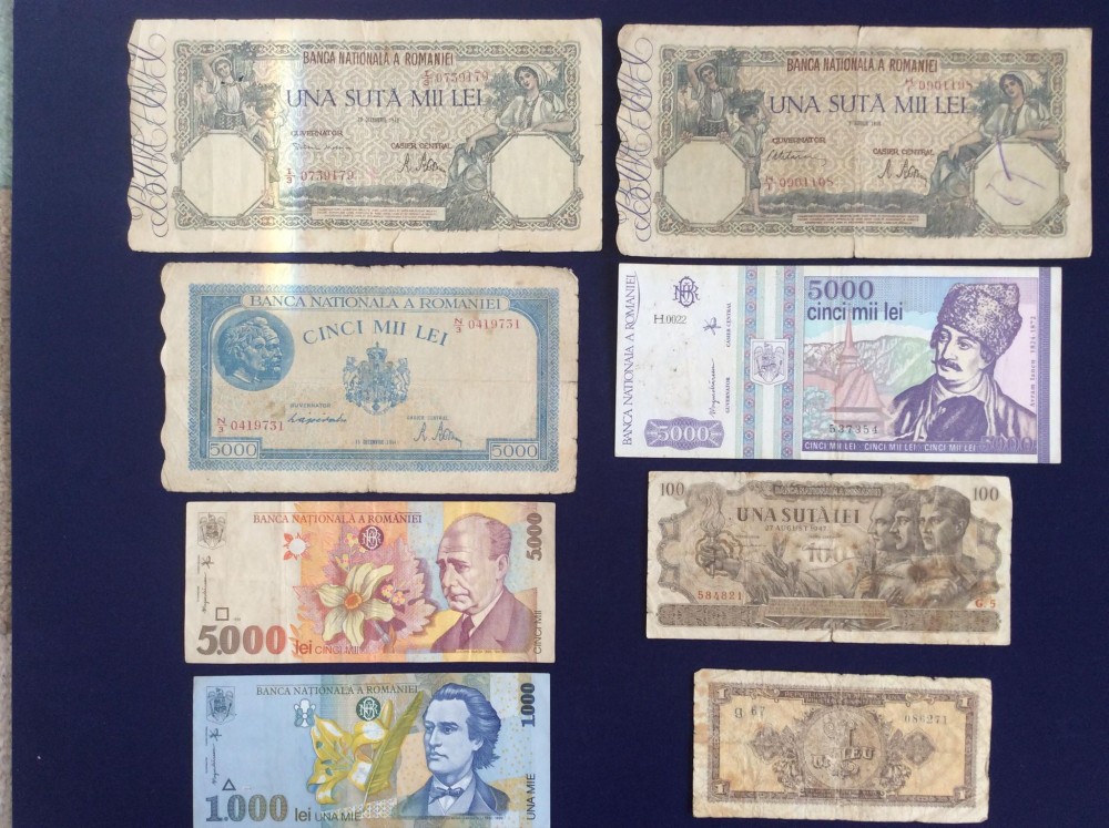 Bancnote Romaia - Lot bancnote romanesti - starea care se vede (24 ...