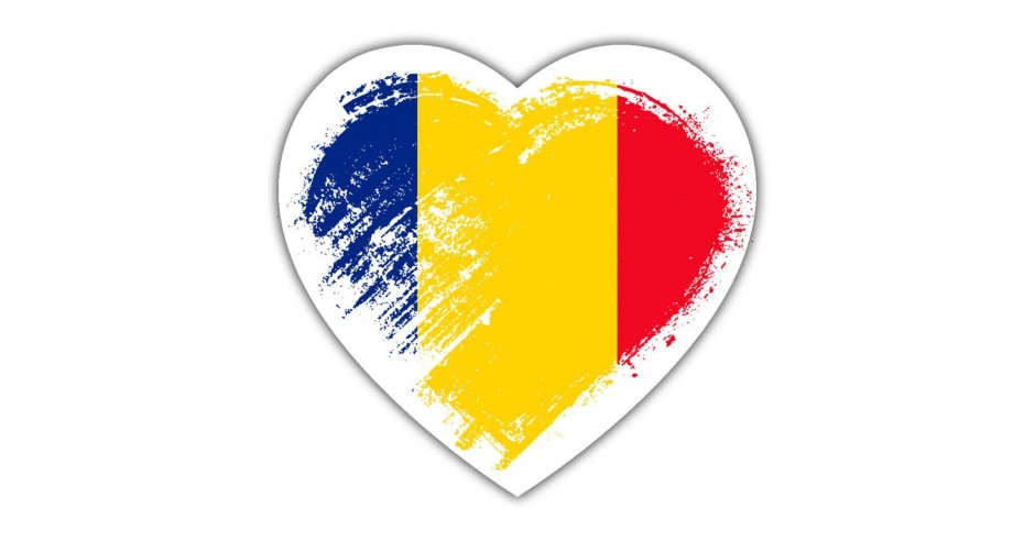 Inima romaneasca : Cadou Autocolant : Romania Tara Expat Steaguri ...