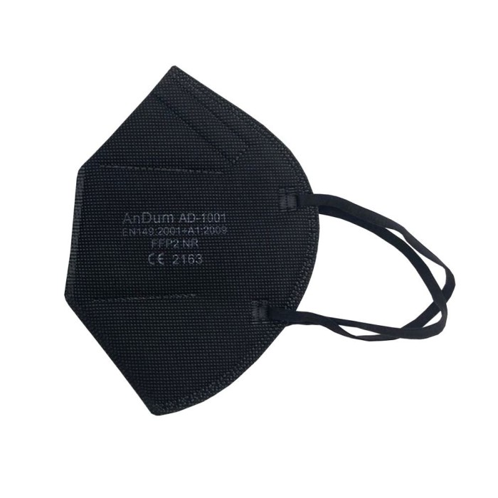 Masca FFP2 Neagra, 5 straturi, ambalata individual, Thk | Okazii.ro