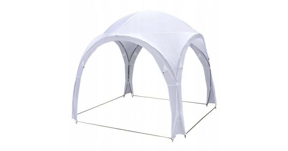 Pavilion pentru gradina/comercial, pliabil, alb, 3.2x3.2x2.5 m, Jumi ...