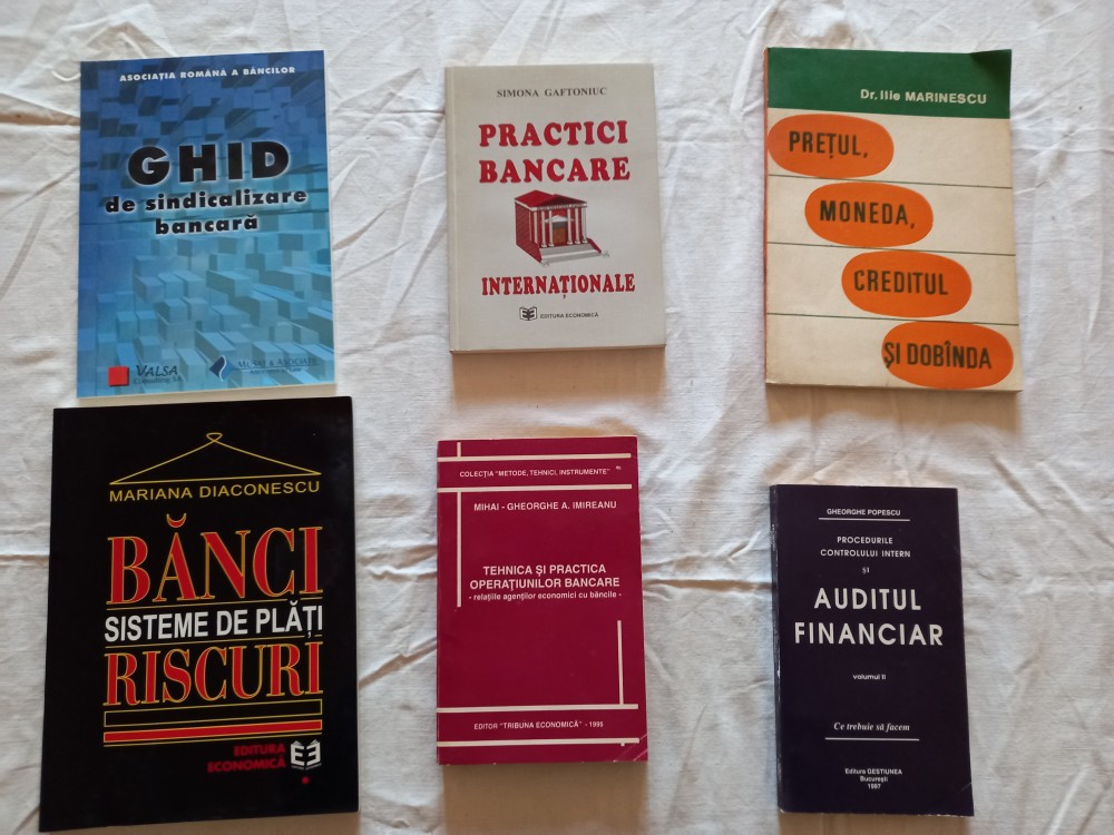 Pachet 6 carti despre SISTEMUL BANCAR - practici interne - audit ...