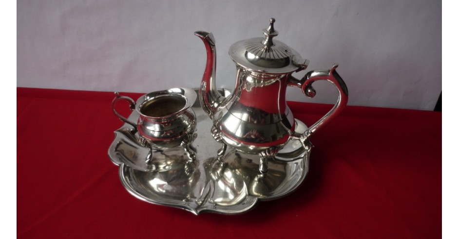 CEAINIC LATIERA SI TAVA ARGINTATA | arhiva Okazii.ro