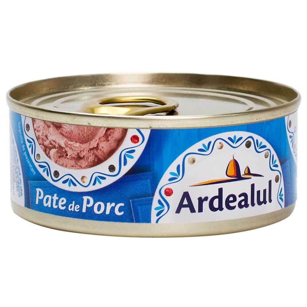 Pate de Porc Ardealul, 100 g, Pate Porc Ardealul, Pate din Ficat de ...
