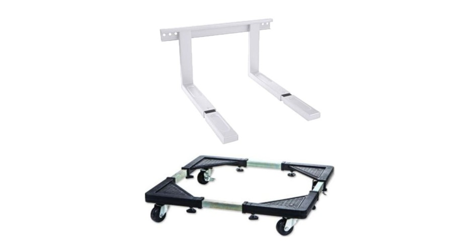 Pachet - Suport pentru microunde + Suport cu roti, Pentru aragaz sau ...