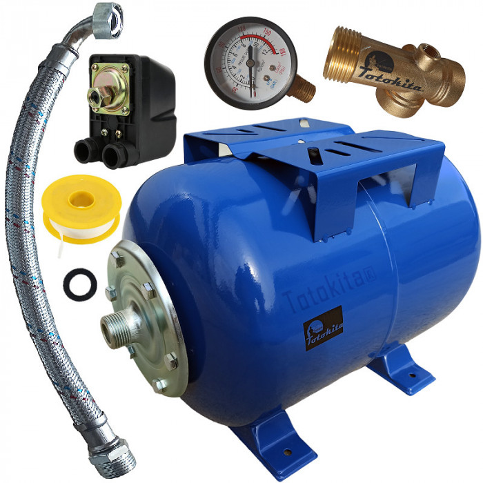 Set Hidrofor 24 litri, vas expansiune, presostat, manometru, racord ...