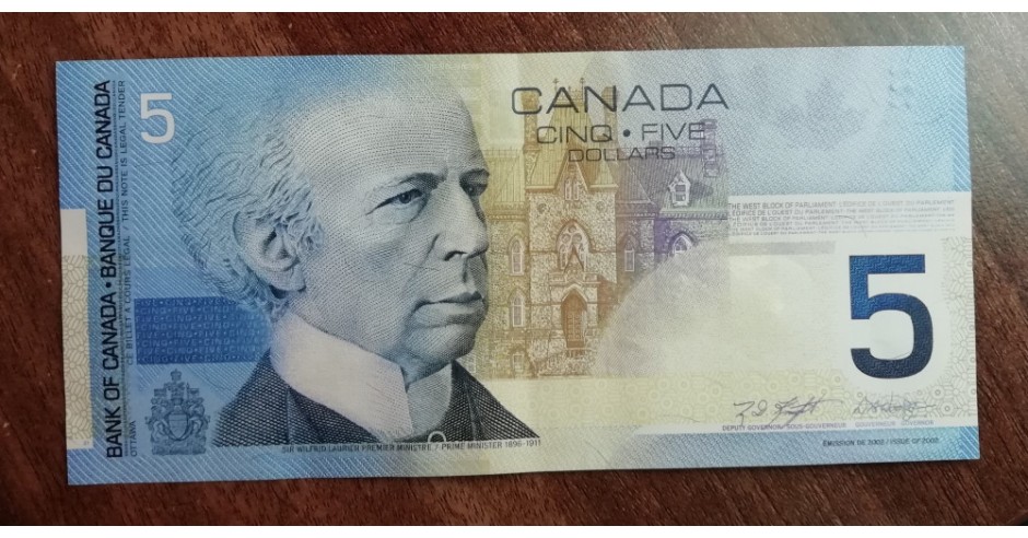 B11 - Bancnota foarte veche - Canada - 5 dolari - 2002 | Okazii.ro