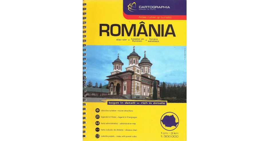 Romania - Atlas rutier si turistic/ Road atlas / Autoatlas | arhiva ...