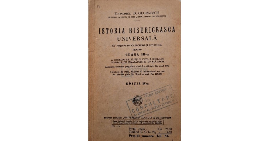 D. Georgescu - Istoria bisericeasca universala cu notiuni de catechism ...