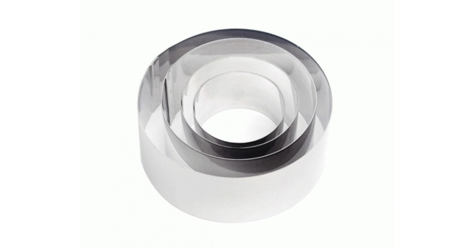 Set 4 forme inox rotunde copt prajituri, 01981085 | arhiva Okazii.ro