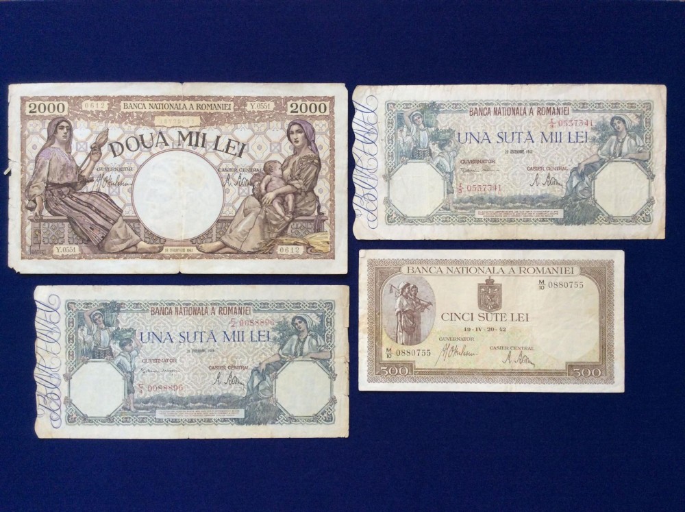 Bancnote Romania - Lot bancnote romanesti (starea care se vede) (3 ...