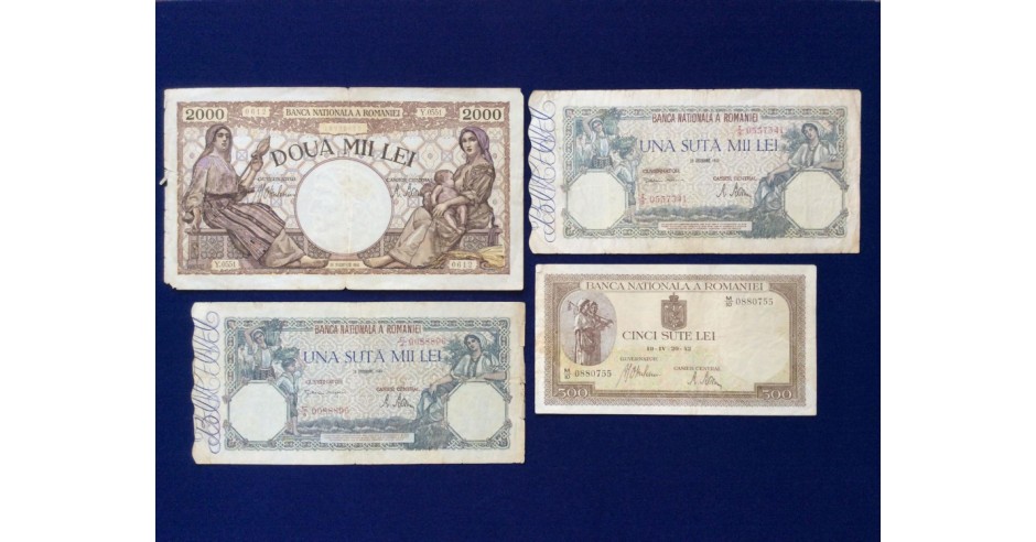 Bancnote Romania - Lot bancnote romanesti (starea care se vede) (3 ...