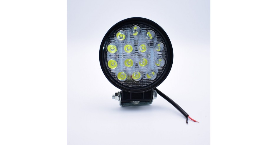 Proiector LED Auto Offroad Rotund 42W Tractor Suv Atv Moto Barca Camion ...