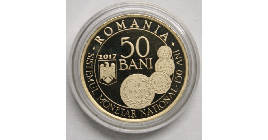 50 BANI 2017 . SISTEMUL MONETAR UNITAR . 150 DE ANI . PROOF . | arhiva ...