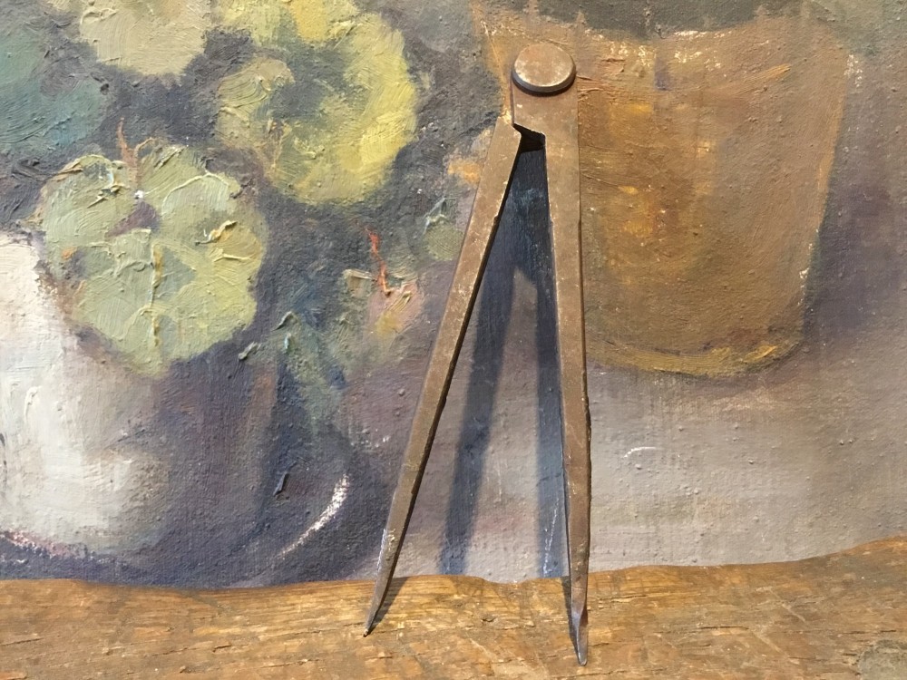 Scule / Unelte vechi - compas din metal model interesant pentru diverse ...